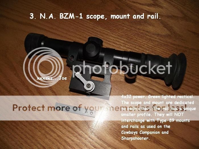 Navy Arms, Briklee and K-sports dovetail slide...scopes, mounts and ...
